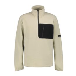 Icepeak Herren Fleecepullover "Icepeak CREIL", beige, Gr. XXL, Obermaterial: 100% Polyester, Sweatshirts, aus Polyester, in den Gr&ouml;&szlig;en S bis XXXL