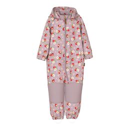 name it Kinder Softshelloverall "NMFALFA08 SOFTSHELL SUIT AOP 1FO NOOS"keepsake lila, Gr. 104, bedruckt, gebl&uuml;mt, Softshell, Obermaterial: 94%