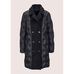 Madeleine Mode MADELEINE Damen Langmantel "Steppmantel Eleganter Wintermantel f&uuml;r k&uuml;hle Tage", schwarz, Modern, Gr. 44, Obermaterial: 50% Polyamid PA. 24% Polyester