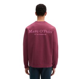 Marc O'Polo MARC O'POLO Herren Sweatshirt, rot, Gr. S, Sweatware, Obermaterial: 100% Baumwolle, Sweatshirts, regular fit mit Logoprint auf der R&uuml;ckseite