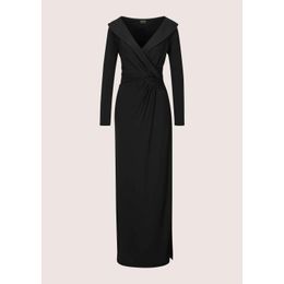 Madeleine Mode MADELEINE Damen Abendkleid "Abendkleid Elegantes Stretchkleid in Wickel-Optik", schwarz, Modern, Gr. 38, Obermaterial: 95% Polyester PES. 5% Elasthan