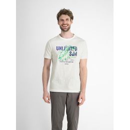 Lerros Herren T-Shirt "Herren T-Shirt mit Brustprint", wei&szlig;, Gr. S, 100% Baumwolle, Shirts