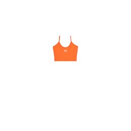 Damen Muscleshirt "Basic Crop-Top SL Women", rot, Gr. L, Alpha Industries, Obermaterial: 95% Baumwolle, 5% Elastan, Shirts