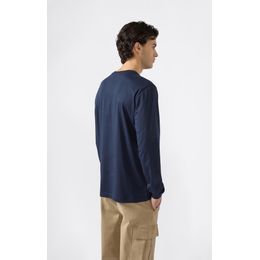 Champion Herren T-Shirt "BASICS Long-Sleeve T-Shirt Large Logo"nny, Gr. M, Obermaterial: 100% Baumwolle, Shirts, Langarm-Design, sportlicher Stil,