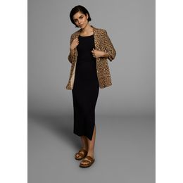 AJC Damen Maxikleid, schwarz, Basic, Gr. 32, unifarben, Single Jersey, Obermaterial: 95% Baumwolle, 5% Elasthan, Kleider, aus Single Jersey, mit