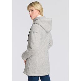 CMP Damen Strickfleecejacke, grau, Gr. 36, Obermaterial: 100% Polyester, Jacken