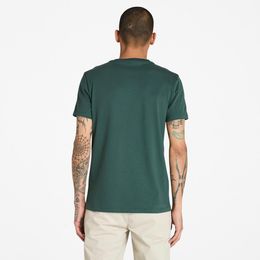Timberland Herren T-Shirt "DUNSTAN RIVER Short Sleeve Tee", gr&uuml;n, Gr. XXXL, Single Jersey, Obermaterial: 100% Baumwolle, Shirts, mit Logostickerei,