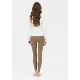 ENDURANCE ATHLECIA ATHLECIA Damen Trainingstights "Luxe", braun, Gr. 36, unifarben, 80% Polyamid, 20% Elasthan, Hosen, mit Kompressionswirkung