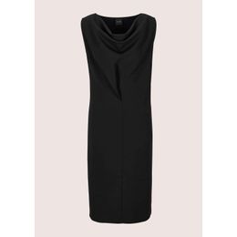 Madeleine Mode MADELEINE Damen Sommerkleid "Kleid Elegantes Jersey-Kleid mit Wasserfallausschnitt", schwarz, Modern, Gr. 36, Obermaterial: 50% Baumwolle CO. 44%