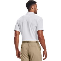 Under Armour Herren Poloshirt "TECH POLO", wei&szlig;, Gr. 4XL, Obermaterial: 100% Polyester, Shirts, gerader Rumpfabschluss, normale Schnittform, f&uuml;r