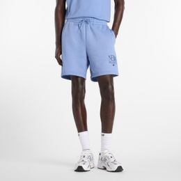 New Balance Herren Sweatshortsweather, Gr. L, Obermaterial: 60% Baumwolle, 40% Polyester, Hosen, aus weicher Fleece-Qualit&auml;t, mit Kordelverschluss,