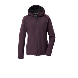 Killtec Damen Softshelljacke "KOW 8 WMN SFTSHLL JCKT", lila, Gr. 36, Obermaterial: 92% Polyester, 8% Elasthan, Jacken, mit verstellbarer und
