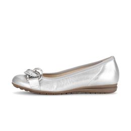 Gabor Damen Ballerina "Sportliche Ballerina", Gr. 38silber, Schuhe