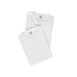 Lerros Herren T-Shirt "V-Neck Doppelpack T-Shirt in Premium Baumwollqualit&auml;t", wei&szlig;, Gr. XXXL, 100% Baumwolle, Shirts