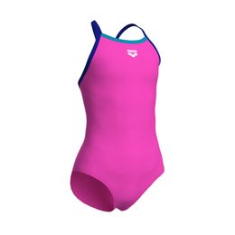 arena M&auml;dchen Badeanzug "GIRL'S arena SWIMSUIT LIGHT DROP SOLID f&uuml;r M&auml;dchen", pink, Gr. 164, Obermaterial: 82% Polyester, 18% Elasthan, Badeanz&uuml;ge