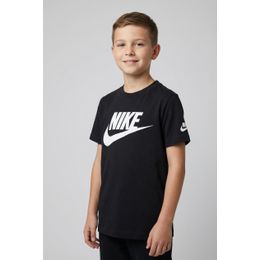 Nike Sportswear M&auml;dchen T-Shirtschwarz(wei&szlig;), Gr. 92, Obermaterial: 60% Baumwolle, 40% Polyester, Shirts, f&uuml;r Kinder, aus Baumwolle und Polyester,