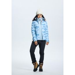 Icepeak Damen Softshelljacke "BLAKELY", blau, Gr. 44, Obermaterial: 95% Polyester, 5% Elasthan, Jacken, wasserdicht mit 8000 mm Wassers&auml;ule, aus