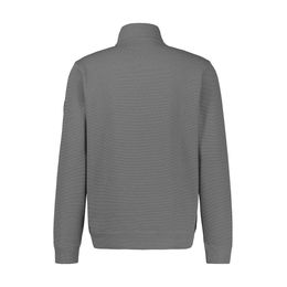 Lerros Herren Sweatshirt "Troyer in Sweatqualit&auml;t aus Strickmaterial", grau, Gr. XXXL, 90% Baumwolle, 10% Polyester, Sweatshirts