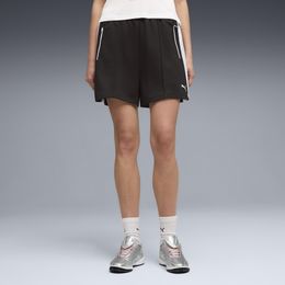 Puma Damen Sporthose "T7 Pintuck Shorts Damen", schwarz-wei&szlig;, Gr. XL, unifarben, Obermaterial: 100% Polyester. Taschenfutter: 100% Polyester.