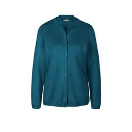 GOLDNER Damen Strickpullover "Kurzgr&ouml;&szlig;e Strickset aus Jacke, Halbarmpullover", blau, Gr. 19, Obermaterial: 100% Polyacryl PAN., Pullover, Ohne