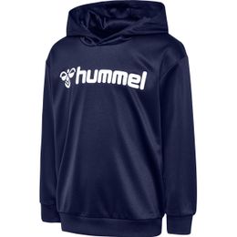 Hummel M&auml;dchen Kapuzenshirt "HMLLOGO HOODIE KIDS", blau, Gr. 164, Obermaterial: 100% Polyester, Shirts, f&uuml;r Kinder, mit Kapuze, aus Polyester