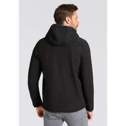 Killtec Herren Softshelljacke "KOW 79 MN SFTSHLL JCKT", schwarz, Gr. L, Obermaterial: 92% Polyester, 8% Elasthan, Jacken, mit verstell- und