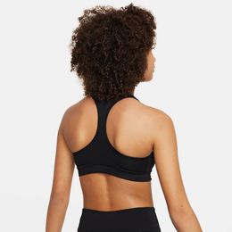 Nike M&auml;dchen Sport-BH "G NK DF SWOOSH BRA", Gr. M, schwarz, Obermaterial: 82% Polyester, 18% Elasthan, BHs, f&uuml;r M&auml;dchen und Jugendliche