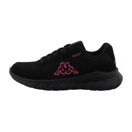 Kappa Damen Sneaker "Majira", Gr. 41, schwarz, Synthetik, Schuhe