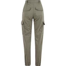 Urban Classics Damen Stoffhose "Urban Classics Damen Ladies Cotton Twill Utility Pants"palegr&uuml;n, Gr. 28, unifarben, 98% Baumwolle, 2% Elasthan, Hosen