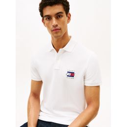 Tommy Hilfiger Herren Poloshirt "FLAG GRAPHIC PIQUE", wei&szlig;, Gr. XXL, Piqu&eacute;, Obermaterial: 96% Baumwolle, 4% Elasthan, Shirts, regular fit,