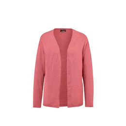 GOLDNER Damen Strickjacke "Kurzgr&ouml;&szlig;e Offene Strickjacke in Kurzform", orange, Gr. 19, Obermaterial: 60% Viskose CV. 40% Baumwolle CO., Strickjacken,