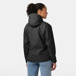 Helly Hansen Damen Regenjacke "W SEVEN J JACKET", schwarz, Gr. M, Obermaterial: 100% Polyester. Futter: 100% Polyester, Jacken, mit Kinnschutz,