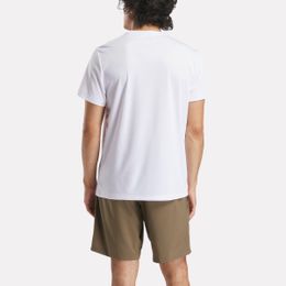 Reebok Herren Trainingsshirt "ID TRAIN SS TECH TEE", wei&szlig;, Gr. S, Obermaterial: 100% Polyester, Shirts, Kurzarm-Design, atmungsaktives Material,