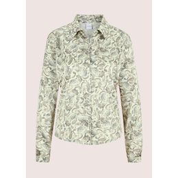 Madeleine Mode MADELEINE Damen Langarmbluse "Paisleybluse Elegante Viskosebluse mit Knopfleiste", wei&szlig;, Modern, Gr. 46, Obermaterial: 100% Viskose CV., Blusen