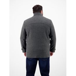 Lerros Herren Wollmantel "Kurzmantel f&uuml;r Herren in Gro&szlig;en Gr&ouml;&szlig;en", grau, Gr. 66, 61% Polyester, 32% Wolle, 3% Polyamid, 2% Polyacryl, 2% Viskose,