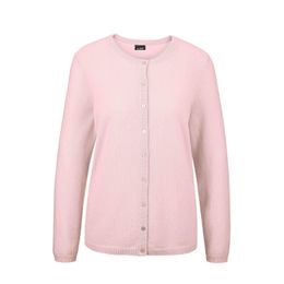 GOLDNER Damen Strickjacke "Kurzgr&ouml;&szlig;e Eleganter Herbstcardigan mit Rundhals", rosa, Gr. 23, Obermaterial: 100% Kaschmir WS., Strickjacken, Ohne