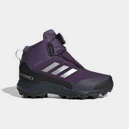 adidas terrex Kinder Winterboots "WINTER MID BOA RAIN.RDY", Gr. 35, lila, Synthetik, Textil, Schuhe, wasserdicht