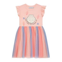 DANAMADE M&auml;dchen Sommerkleid "DANAMADE Dresses DFRANZI"peach, Gr. 134, Oberteil: 95% Baumwolle, 5% Elasthan. Rock: 100% Polyester. Futter: 100%