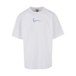 Karl Kani Herren T-Shirt "Karl Kani Herren Karl Kani Small Signature Blue Logo Tee", wei&szlig;, Gr. S, 100% Baumwolle, Shirts