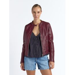 Maze Damen Lederjacke "Grenada", rot, Gr. XL, Obermaterial: 100% Lammleder. Futter: 100% Polyester, Jacken