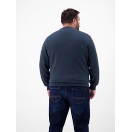 Lerros Herren Strickpullover "Leichter Herren Strickpullover", blau, Gr. 5XL, 100% Baumwolle, Pullover