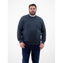 Lerros Herren Strickpullover "Leichter Herren Strickpullover", blau, Gr. 5XL, 100% Baumwolle, Pullover