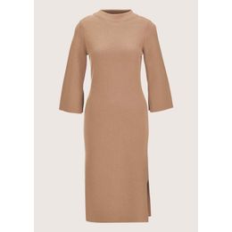 Madeleine Mode MADELEINE Damen Strickkleid "Strickkleid Halbarm Kaschmir-Strickkleid in Midil&auml;nge", beige, Modern, Gr. 46, Obermaterial: 90% Schurwolle WV. 10%
