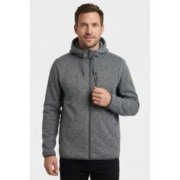 Icepeak Herren Fleecejacke "MANAWA"lead, grau, Gr. XXXL, Obermaterial: 100% Polyester, Jacken, schnell trocknendes Obermaterial aus Polyester, auch
