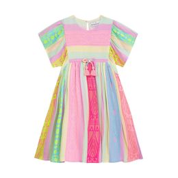 DANAMADE M&auml;dchen Sommerkleid "DANAMADE Dresses DRONJA", bunt, Gr. 140, Obermaterial: 100% Baumwolle. Futter: 100% Baumwolle, Kleider