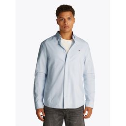 Tommy Jeans Herren Langarmhemd "TJM REGULAR OXFORD", blau, Gr. S, Web, Obermaterial: 100% Baumwolle, Hemden, mit Rundhalsausschnitt,
