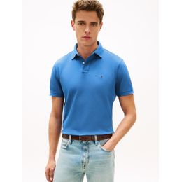 Tommy Hilfiger Herren Poloshirt "1985 REGULAR POLO", blau, Gr. S, Piqu&eacute;, Obermaterial: 96% Baumwolle, 4% Elasthan, Shirts, aus Piqu&eacute;