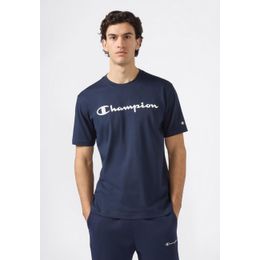 Champion Herren T-Shirt, blau, Gr. L, Obermaterial: 100% Baumwolle, Shirts