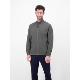 Lerros Herren Sweatjacke "Sweatjacke aus Baumwollmischgewebe", gr&uuml;n, Gr. L, 90% Baumwolle, 10% Polyester, Sweatjacken, Jacke im Baumwollmix mit