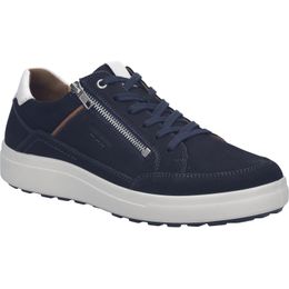 Josef Seibel Herren Sneaker "Maddox 07, dunkelblau-kombi", Gr. 46, blau, Obermaterial: 100% Rindsleder Leather cow., Schuhe